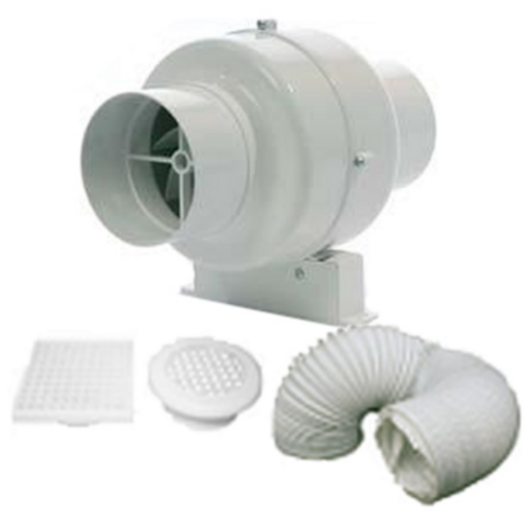 Manrose SCF200T Centrifugal Fan Kit 100mm 4inch, available today at ...